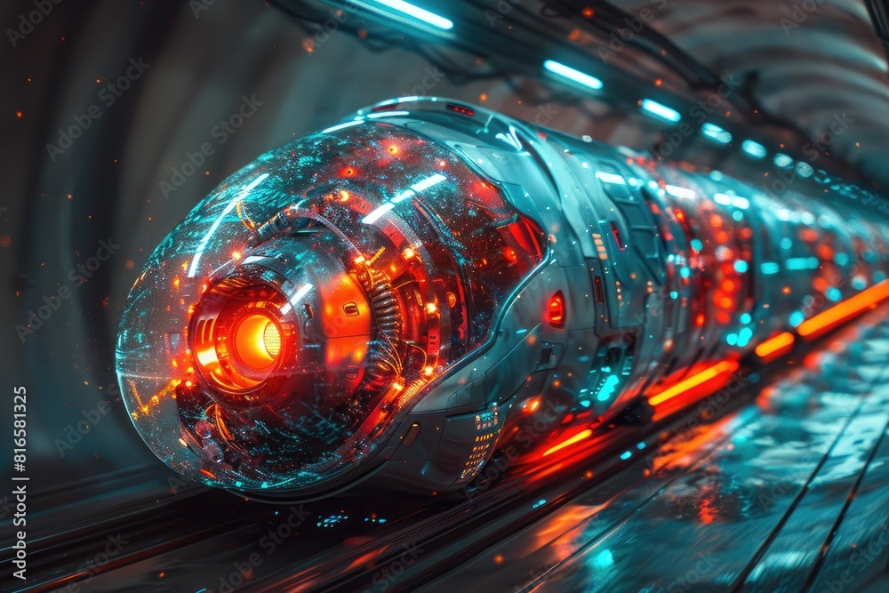 Time travel machine, Futuristic time travel machine, A high tech ...