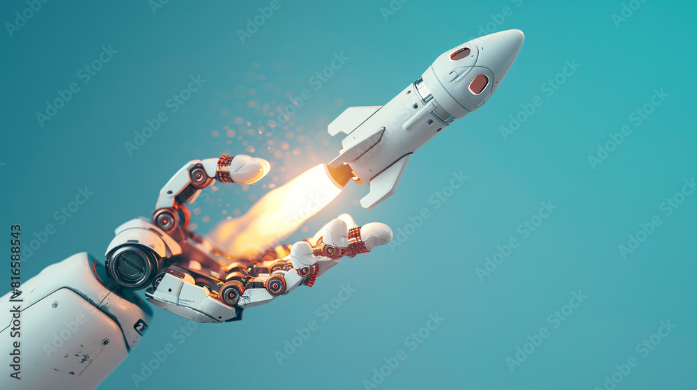 A minimalist color background sets the stage for a striking image of a ...