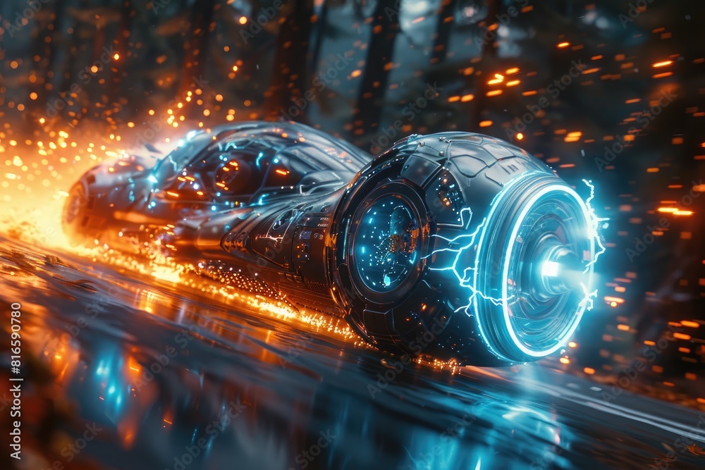 Time travel machine, Futuristic time travel machine, A high tech ...