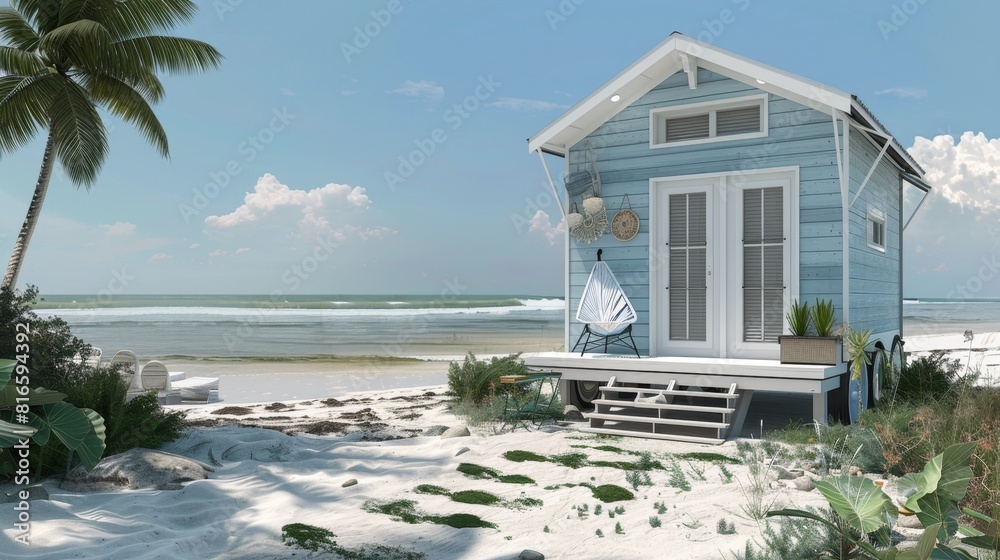 Charming seaside tiny house plans, blending modern design with the ...