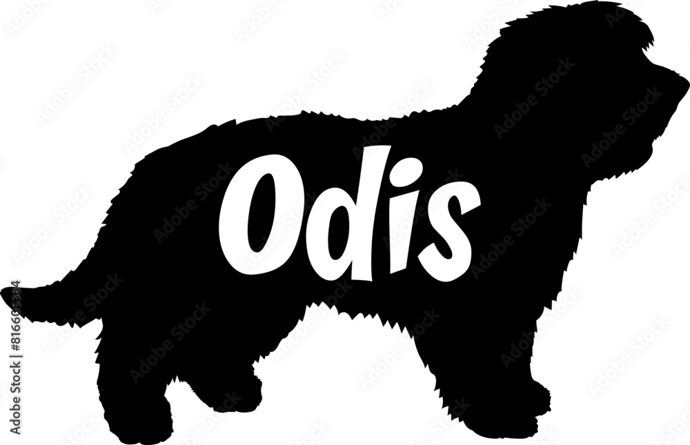Odis Dog silhouette dog breeds logo dog monogram vector Stock Vector ...