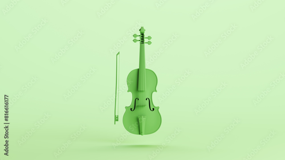 Green violin classical musical instrument strings viola audio soft ...