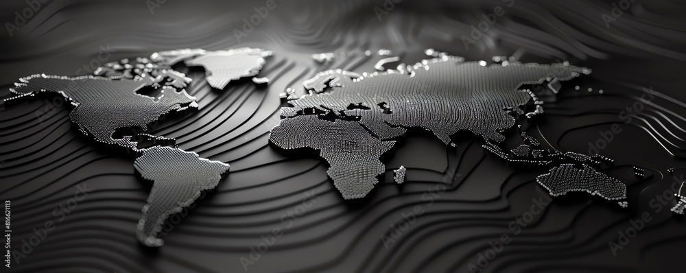 A sleek and stylish backdrop with shimmering silver lines forming a ...