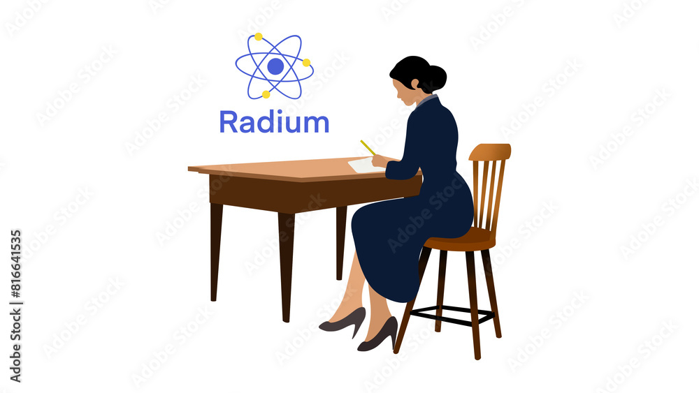 Marie Curie working, woman scientific radioactive experiment, Marie ...