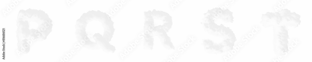 P Q R S T - Transparent background PNG Set of transparent letters from ...