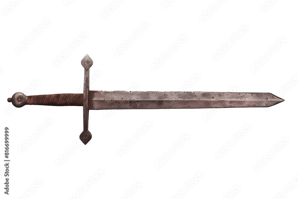 Medieval Broad Sword - isolated on White Transparent Background, PNG ...