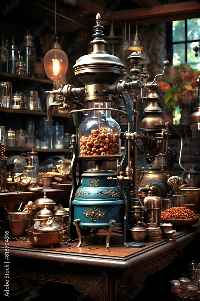 Alchemy and Transformation: Vintage alchemical equipment in antique ...