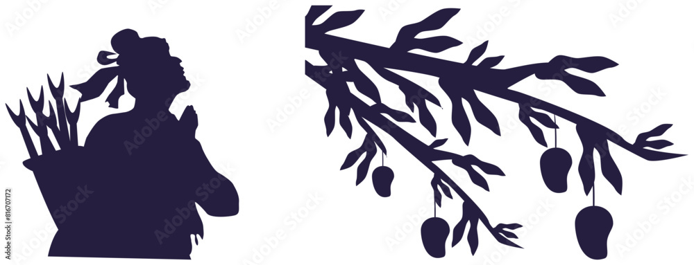 Buddhist function of Poson poya greetings Stock Vector | Adobe Stock