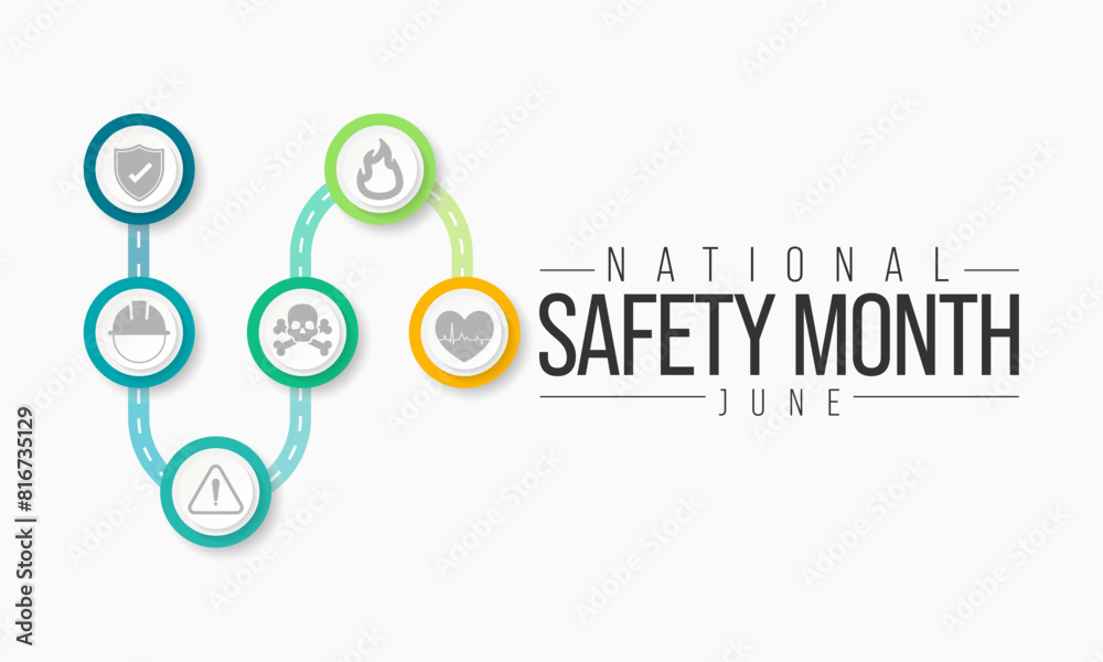 National safety month is celebrated every year in June to remind us the ...