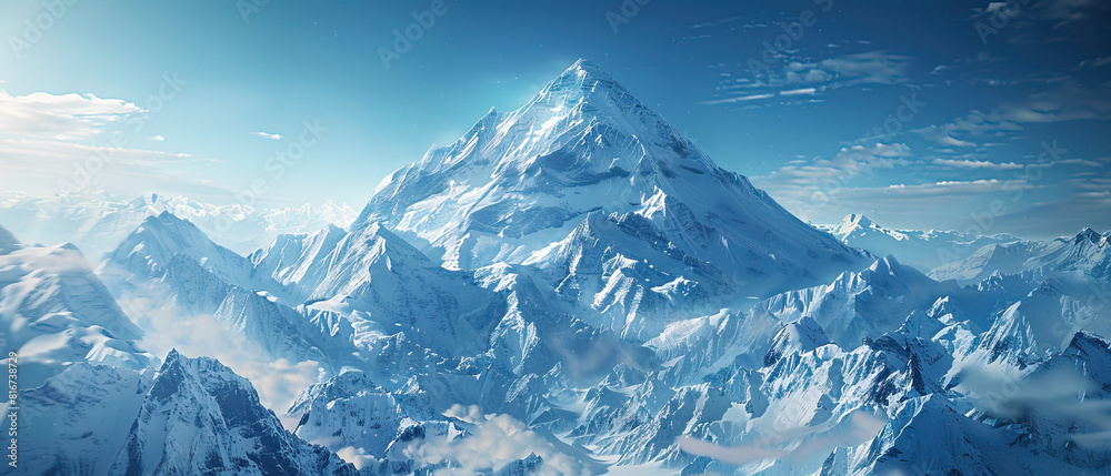 Very modern nature background wallpaper, backdrop, texture of huge K2 ...