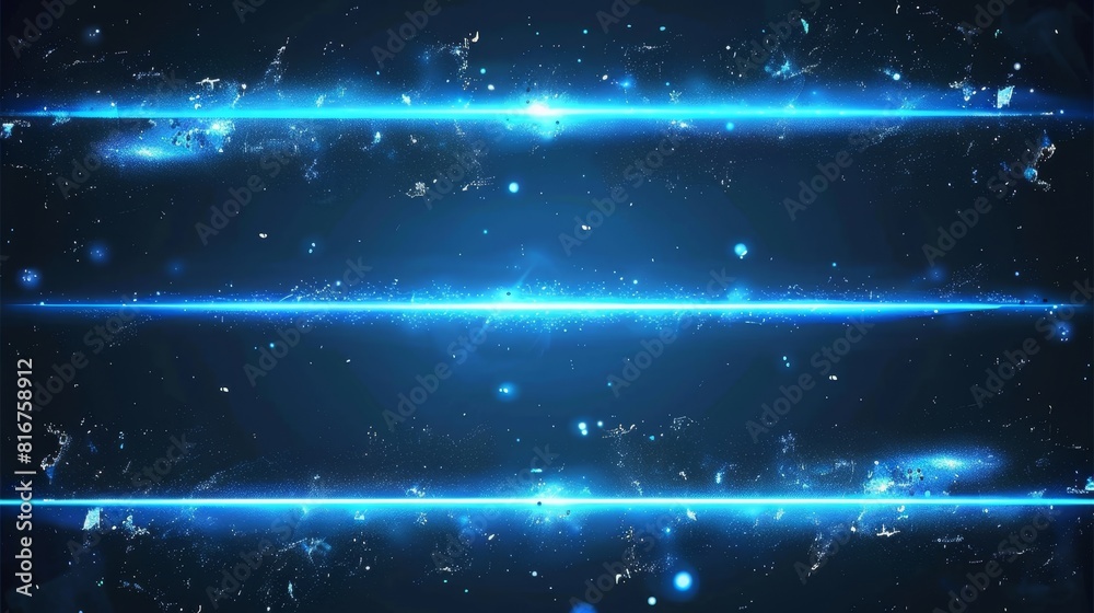 Blue sparkle light glow line divider modern. Transparent flare beam effect with neon laser ...