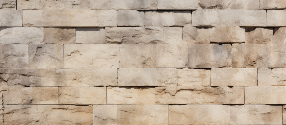 texture of a beige stone wall as background natural stone wall texture ...