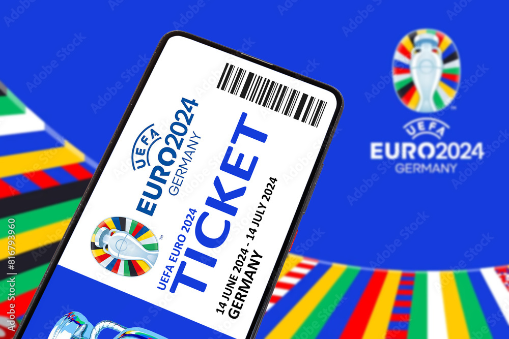 Ticket for UEFA Euro 2024 Germany European Football Championship Europe ...