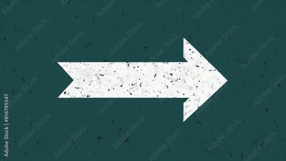 a simple 2d art based on an arrow on a solid black background Stock ...