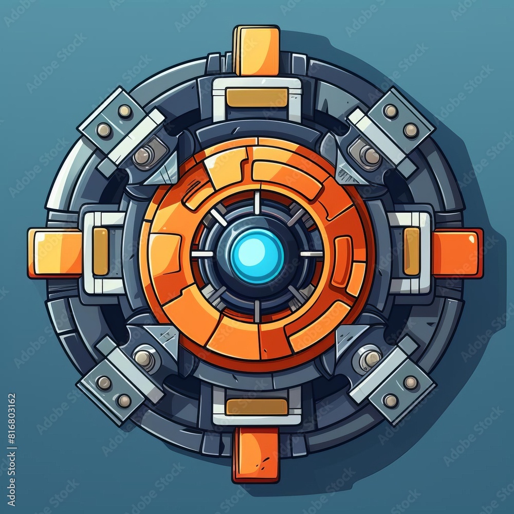 Compact fusion reactor flat design top view energy breakthrough theme ...