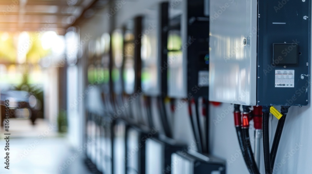 Concept of a home battery packs alternative electric energy storage ...