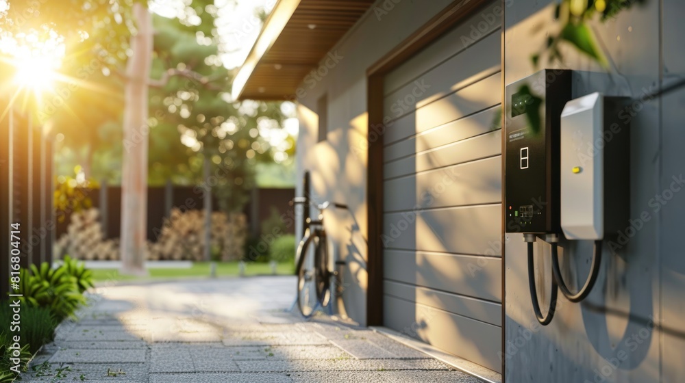 Concept of a home battery packs alternative electric energy storage ...