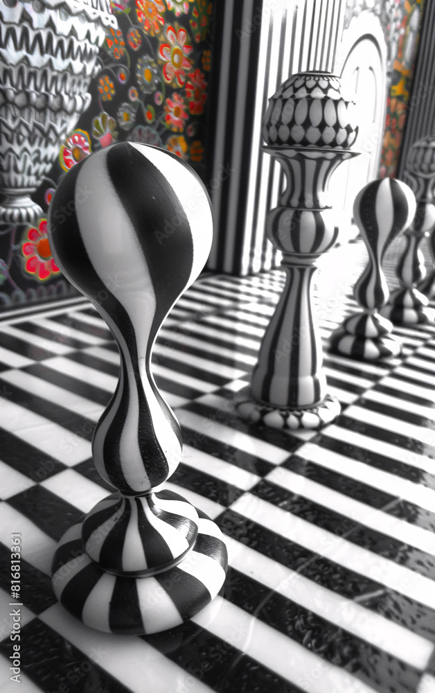 Psychedelic Line optical illusion Patterns. the abstract designs play ...