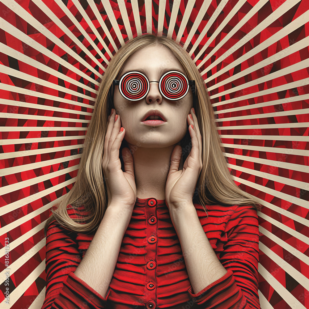 Psychedelic Line optical illusion Patterns. the abstract designs play ...