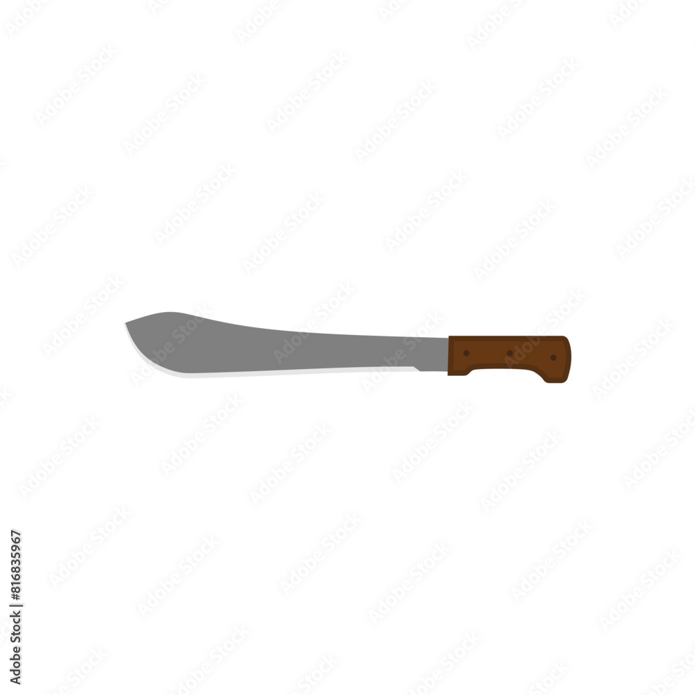 bolo machete flat design vector illustration isolated on white ...