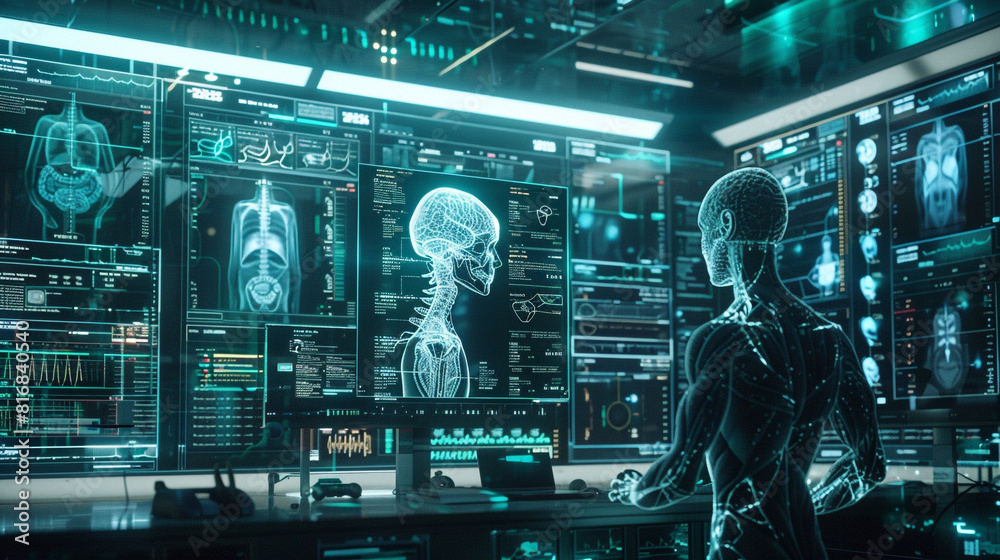 Foto de A medical imaging system utilizing AI algorithms to analyze ...