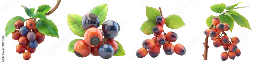 Soft Smooth Juneberries (Saskatoon Berry) Hyperrealistic Highly ...