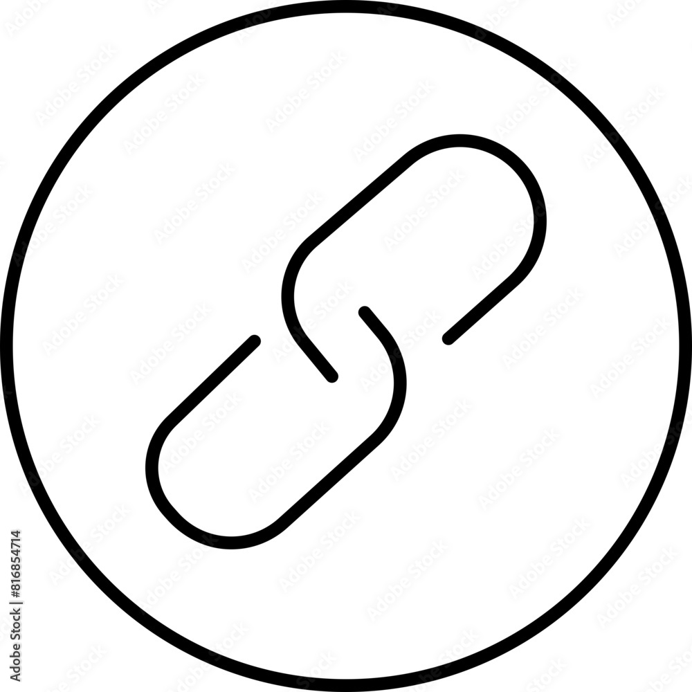 Icons of link. Link, share link, external link black vector icon . Isolated symbols on ...