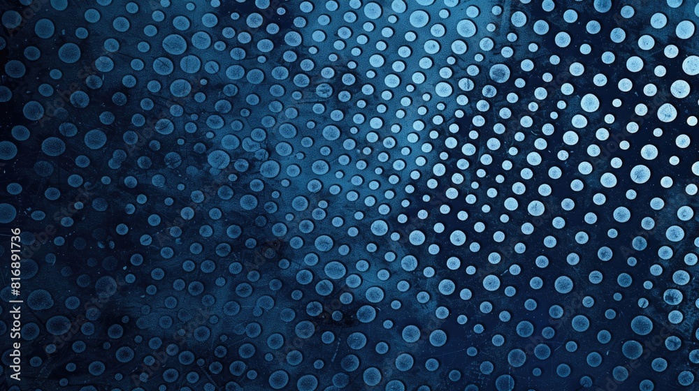 Grainy dots pattern wallpaper in a deep blue hue for design backgrounds ...