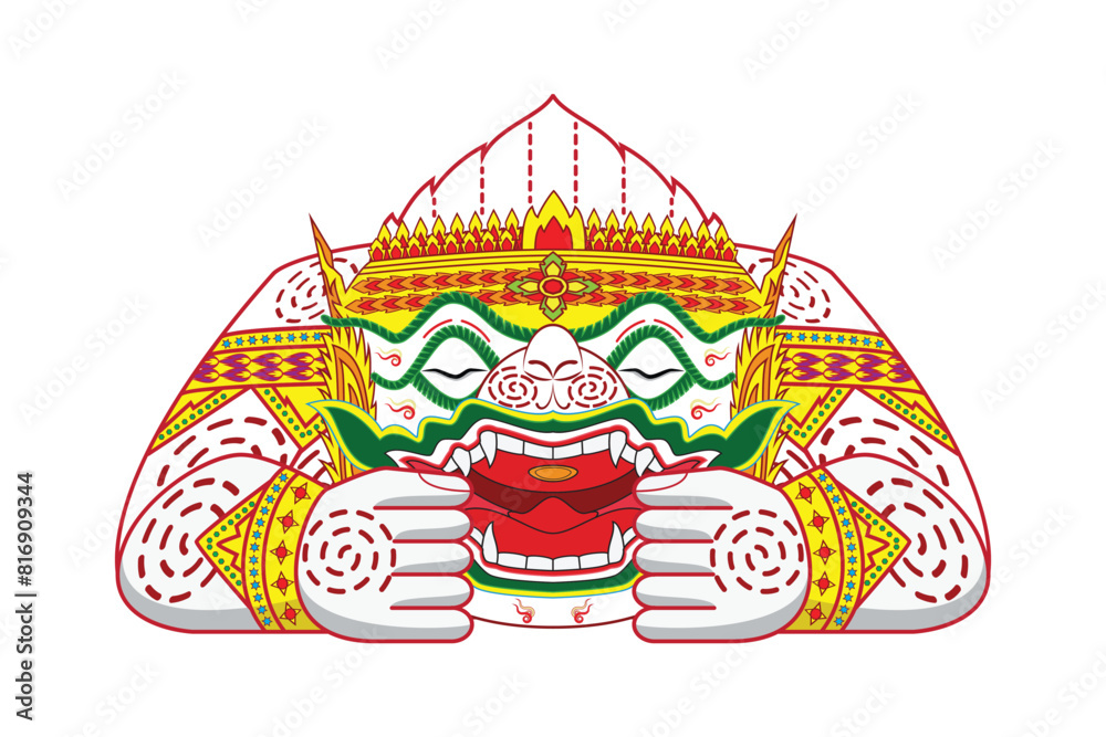 Hanuman or Anjaneya Hindu god characters in Ramayana Mahabharata or ...