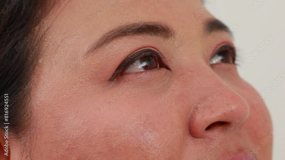 Part of face shin - Fat Womans human anatomy & Body Parts. closeup ...