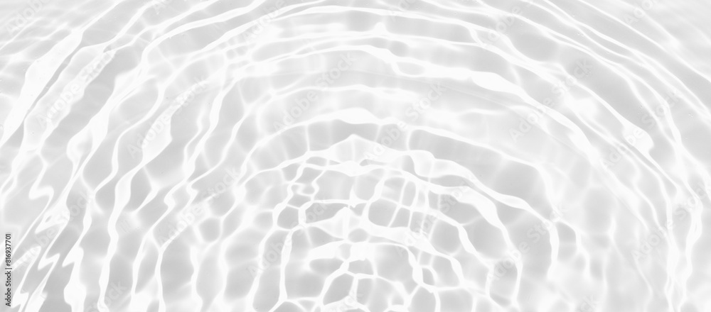 transparent white water wave texture background, reflection of sun in ...