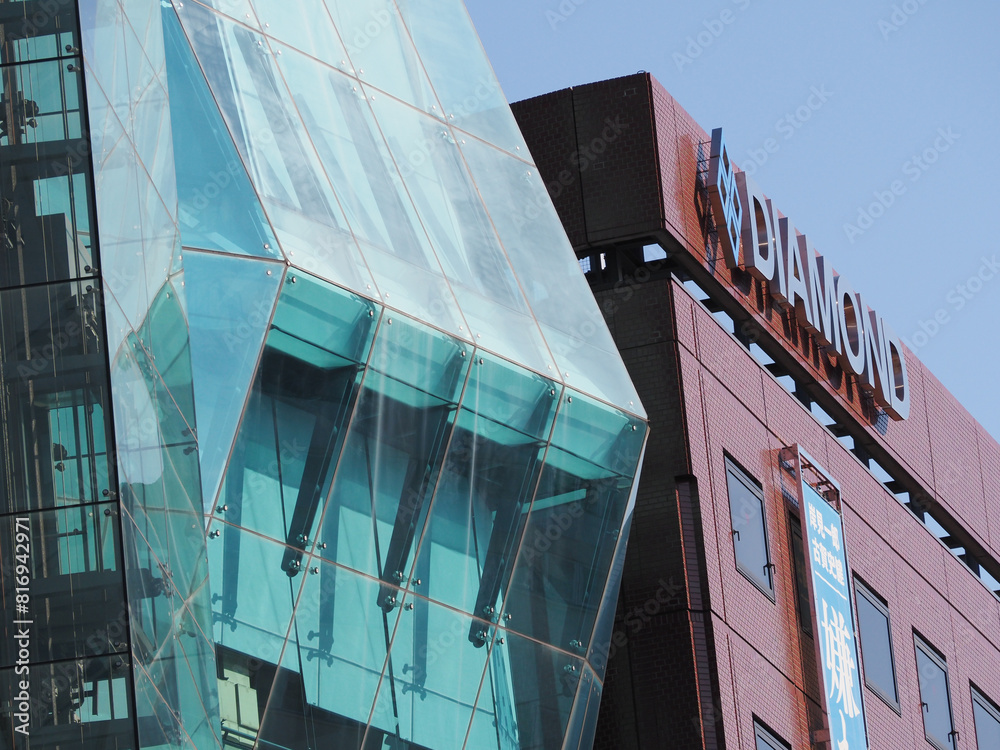 TOKYO, JAPAN - May 16, 2024: Top of the building known as 'The Iceberg ...