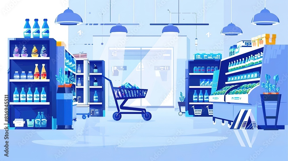 Design a detailed and realistic illustration of the interior of a ...