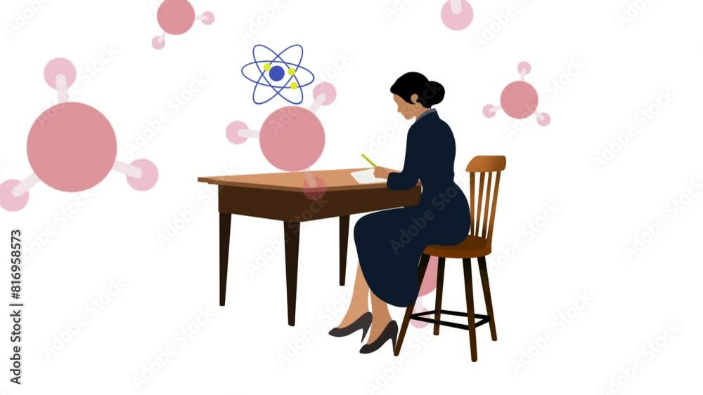 Marie Curie working, woman scientific radioactive experiment, Marie ...