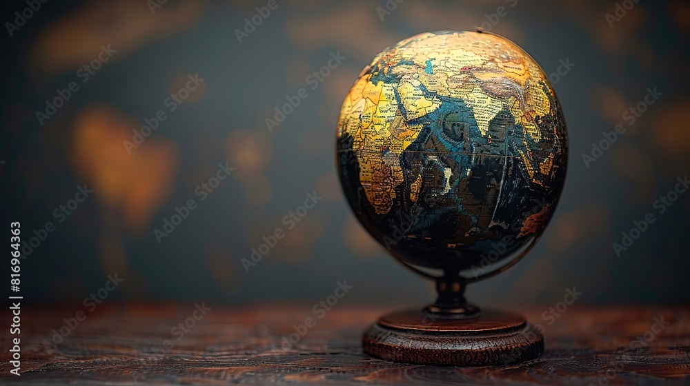 globe or a map of the world, representing the global perspectives and ...