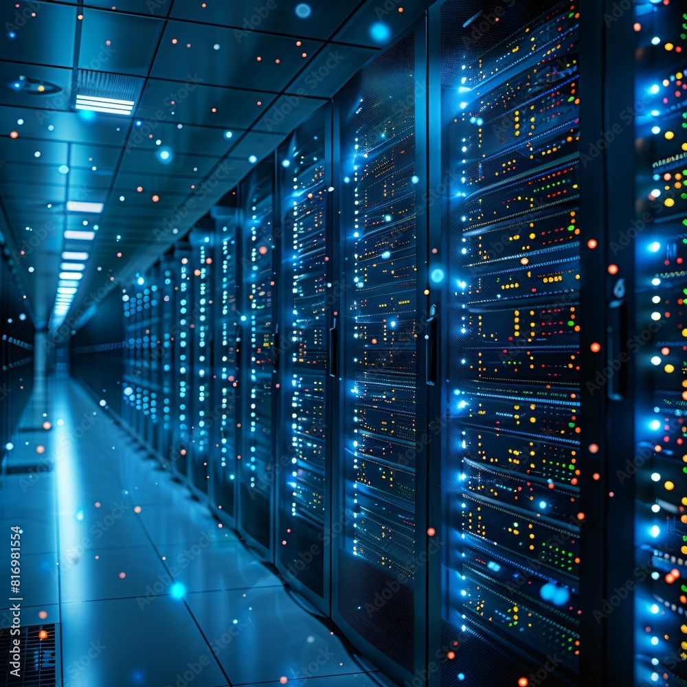 Data Centers: The Heart of Digital Transformation in Networking. Stock ...