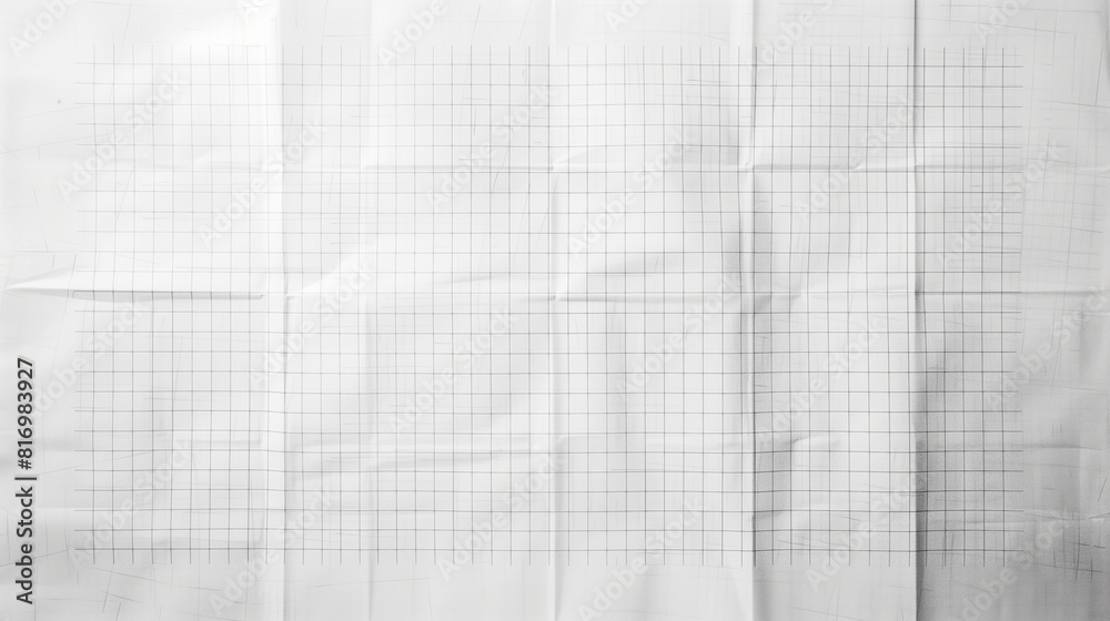 Crumpled graph paper mockup featuring a subtle grid layout, ideal for ...