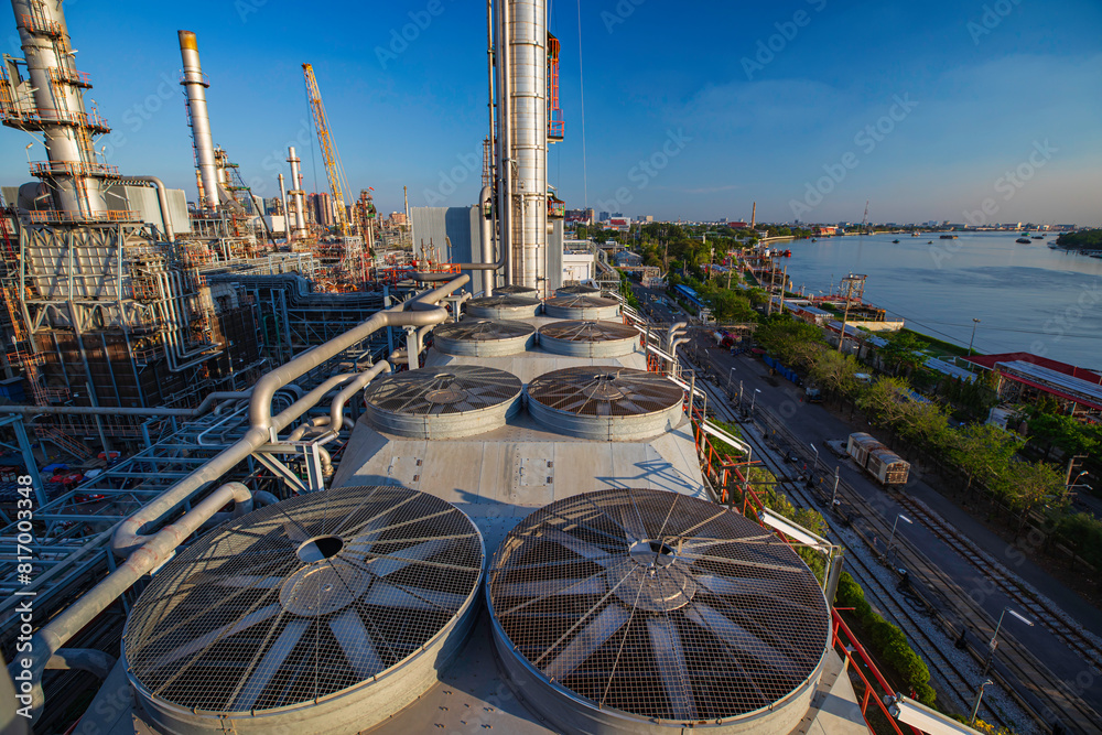 Refinery fin fan plant equipment for pump pipeline oil and gas valves ...