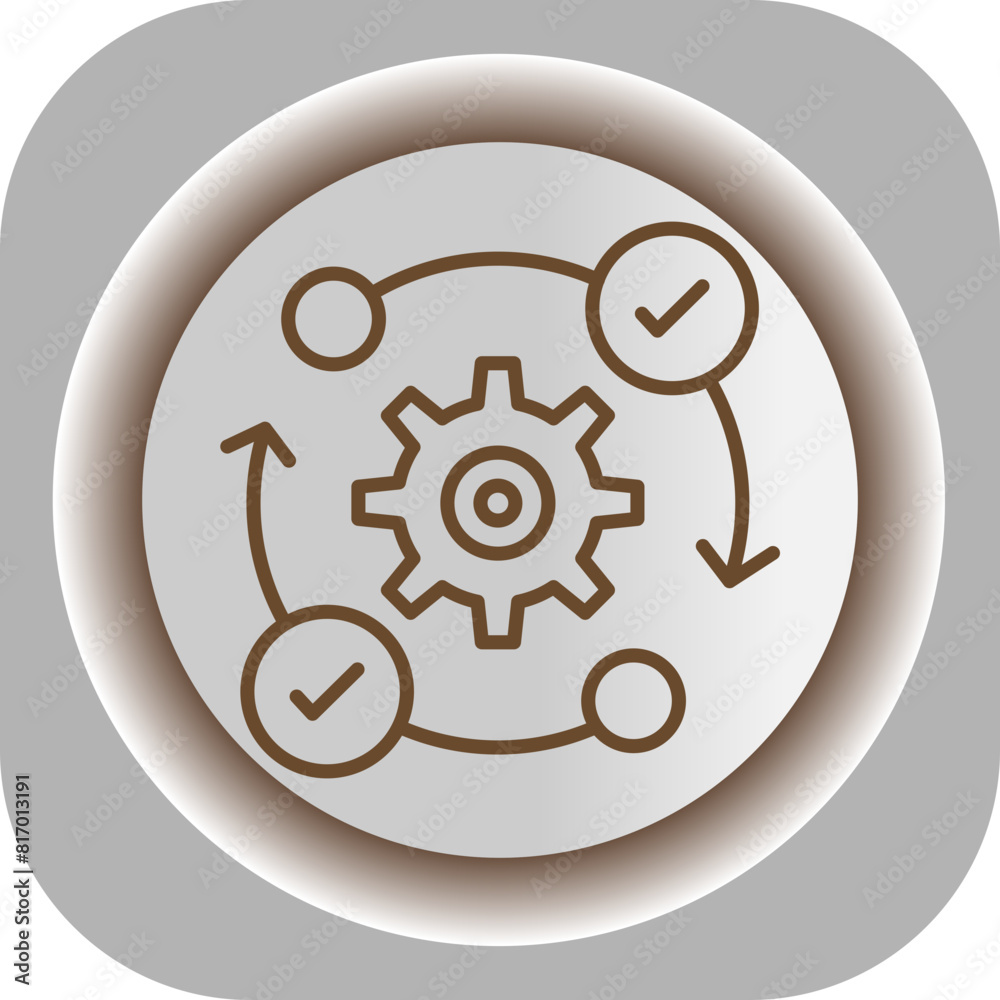 Reverse Engineering Gradient Background Icon Stock Vector | Adobe Stock