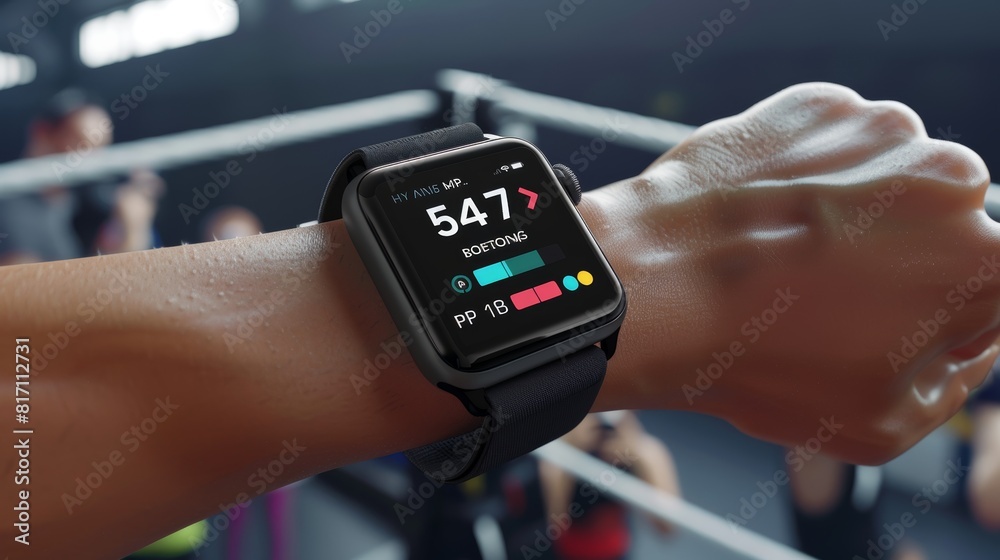 Advanced Smartwatch Boxing App Interface Showcasing Training Modules ...
