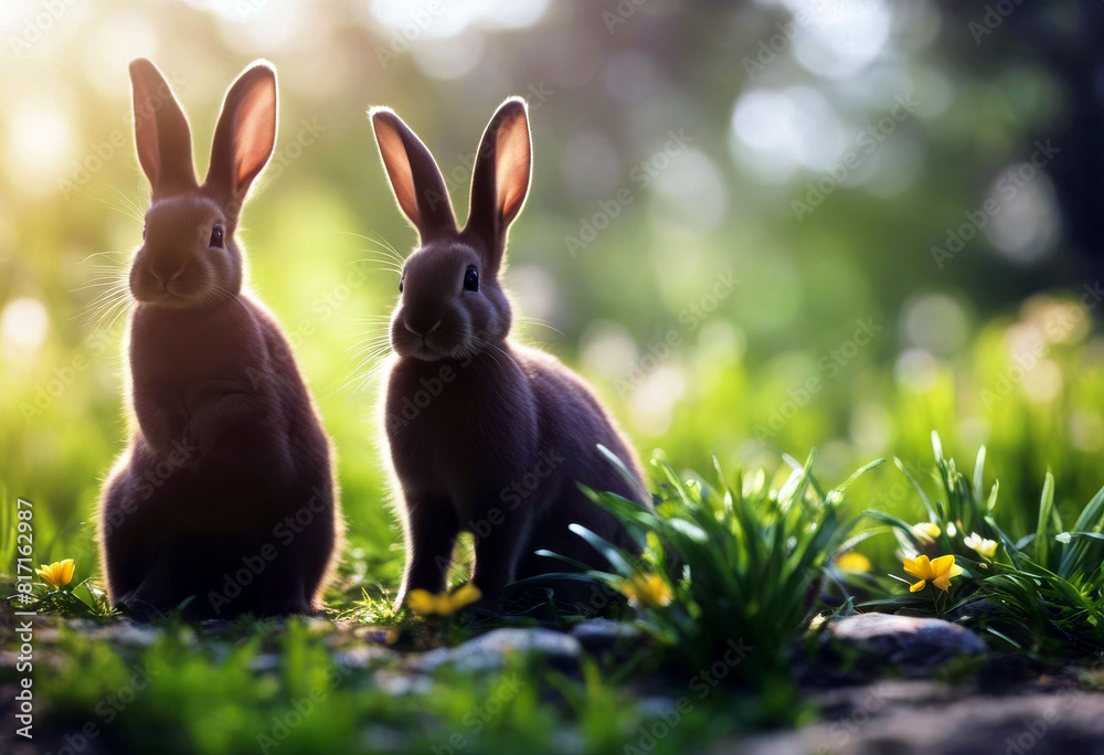 'Happy correct worksheet printable silhouette rabbits Cute bunnies Find ...