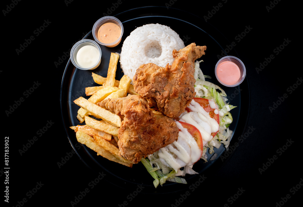 Foto de chicken broasted or Fried chicken Broasted chicken is battered ...