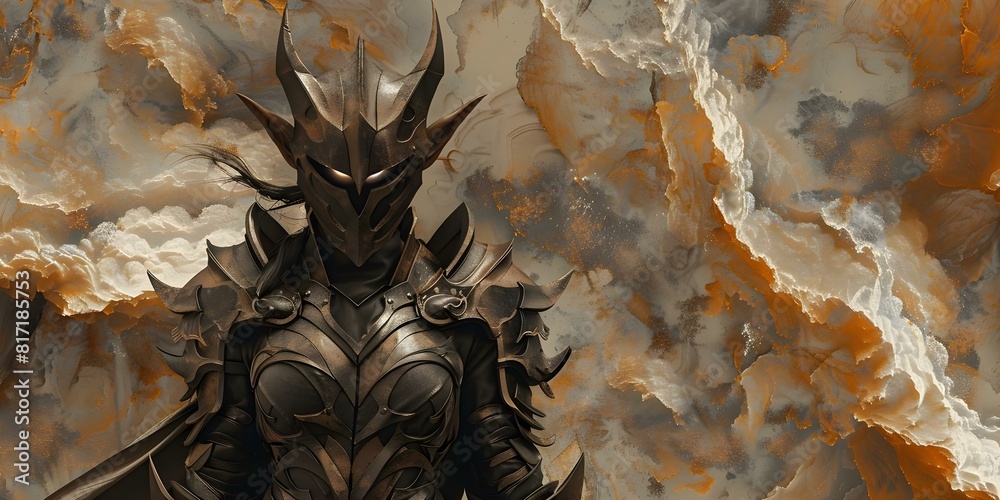 Conceptualizing a powerful dark elf female warrior in heavy armor ...