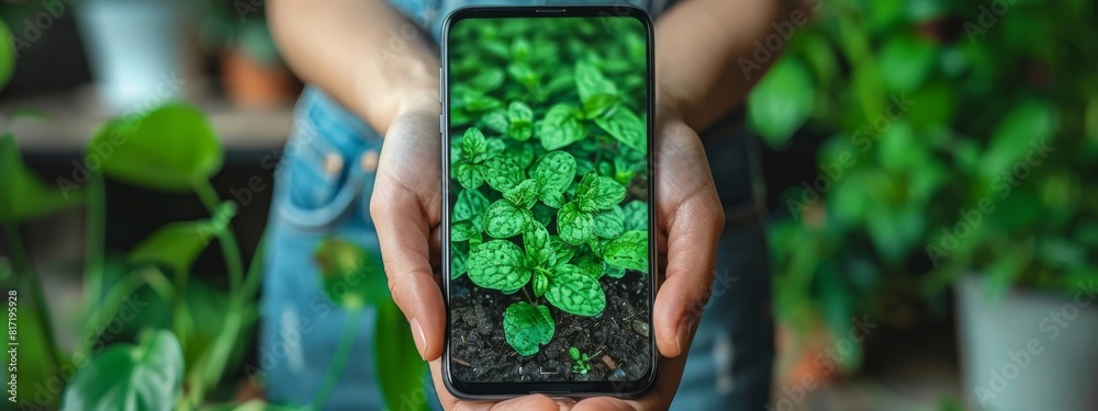 Green Finance Mobile App: A mobile app showing eco-friendly investment ...