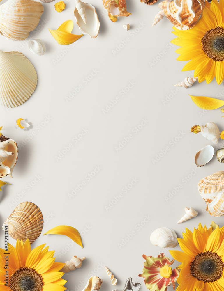 Sun-Kissed: Summer Letter Frame- Letter frame, Decorative border ...