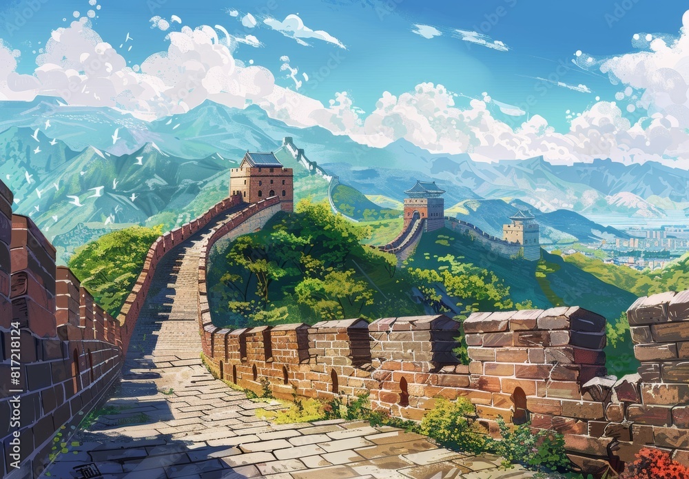 Create paintings of world-renowned landmarks like the Eiffel Tower ...