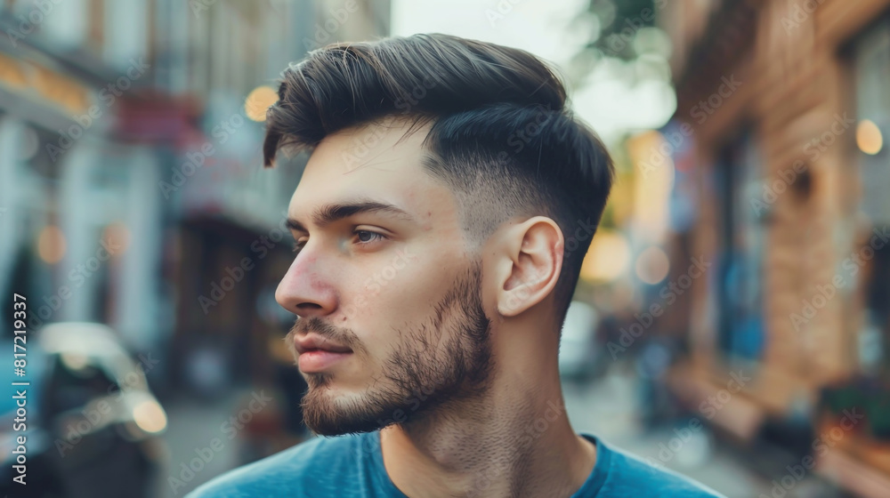 The side part fade with a low skin tight hairdo is ideal for men aiming ...