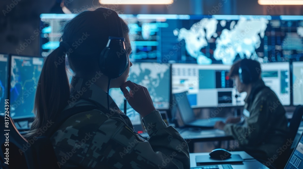 Emergency Response Team Using Real-Time Data Feeds in Command Center to ...