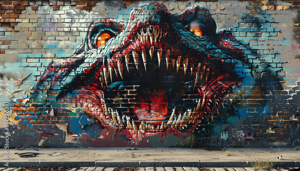 Transform traditional street art into a chilling masterpiece by ...