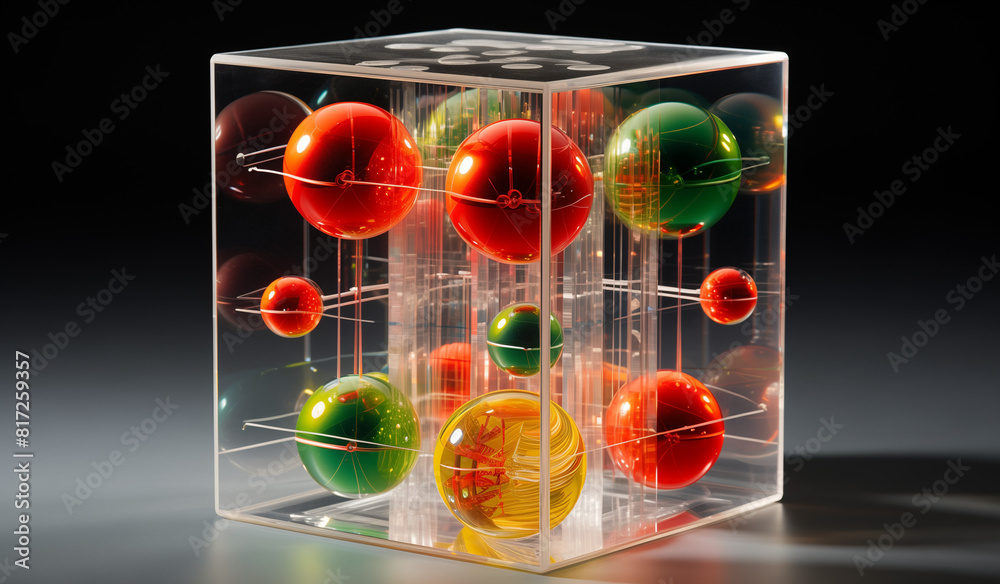 Biology, physics or chemistry abstract background. Scientific image of ...